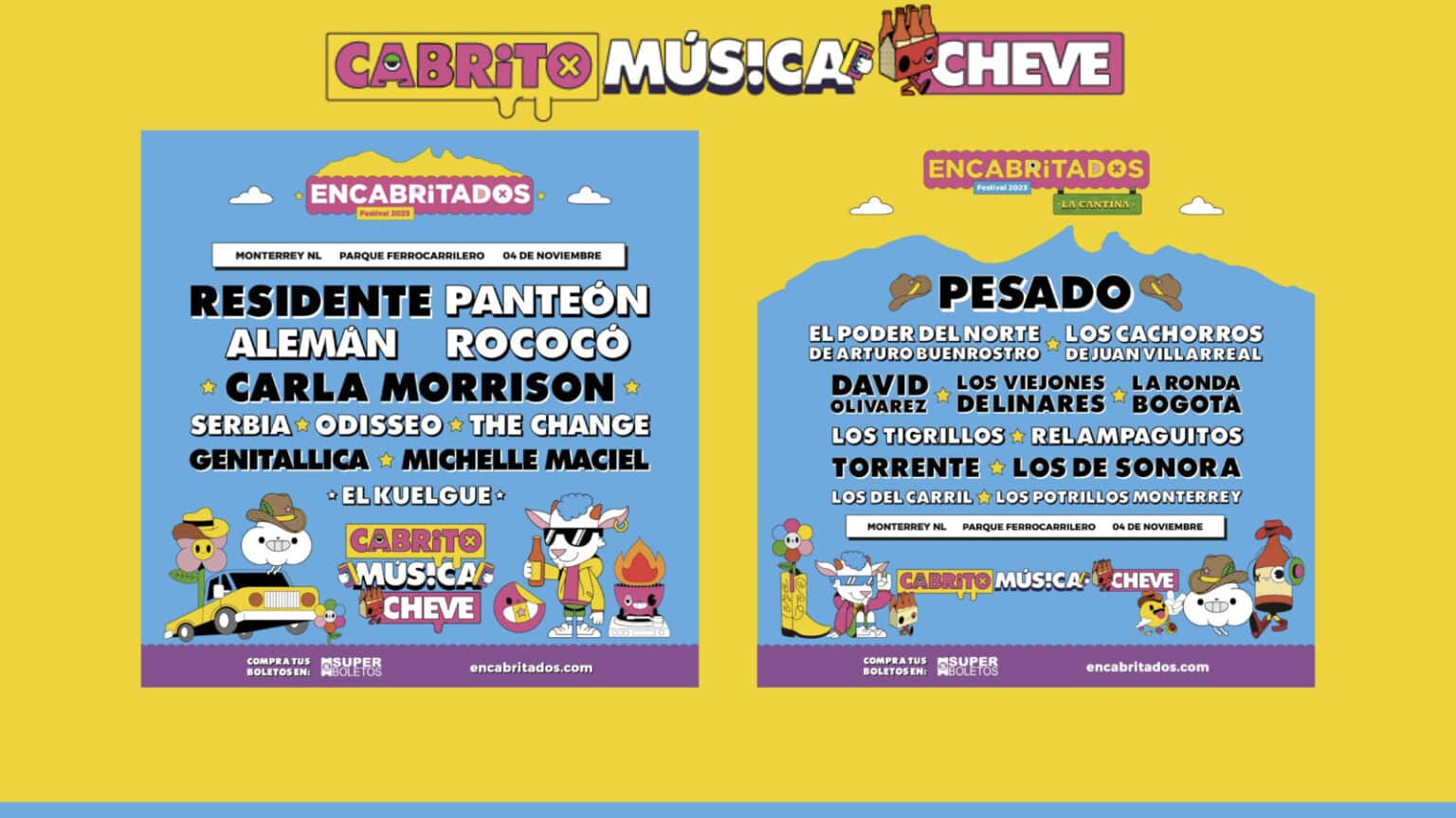 LineUp Encabritados Festival 2023 | Red Informativa Nuevo León